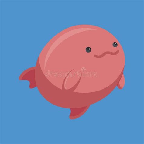 Blob Fish Vector Art Illustration Stock Vector Illustration Of