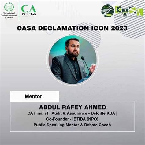 Abdul Rafey Ahmed Aca On Linkedin Publicspeaking Icap Ca
