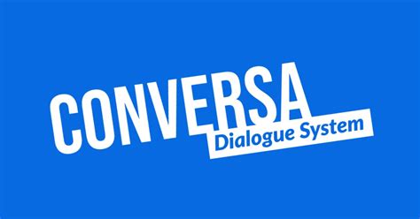 conversa dialogue system visual scripting unity asset store