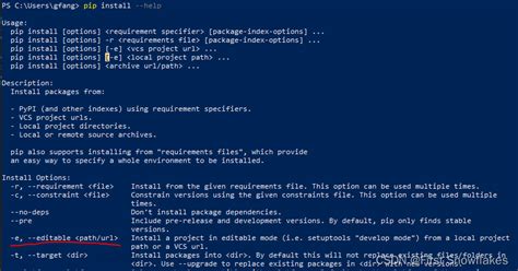 Python Pip Install Epip Install E Default Csdn博客