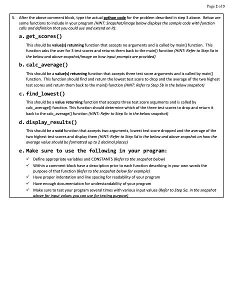 Solved Page 1 Of 3 Chs Program Assignment Instructions