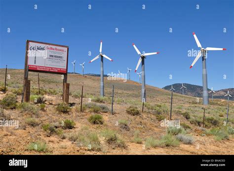 Wind Machines On The Tehachapi Pass Mojave Desert Sierra Nevada
