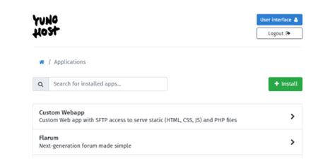 Applications Yunohost Documentation