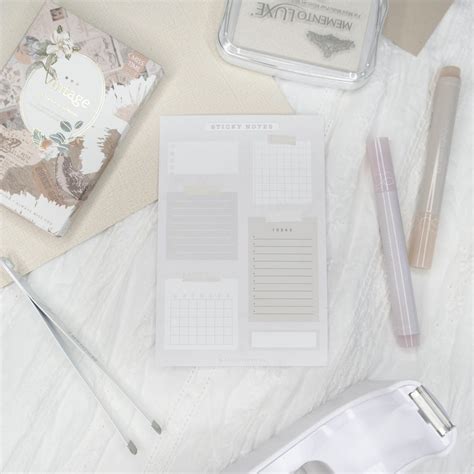 Sticky Notes Sticker Sheet For Bullet Journal And Planners Habit