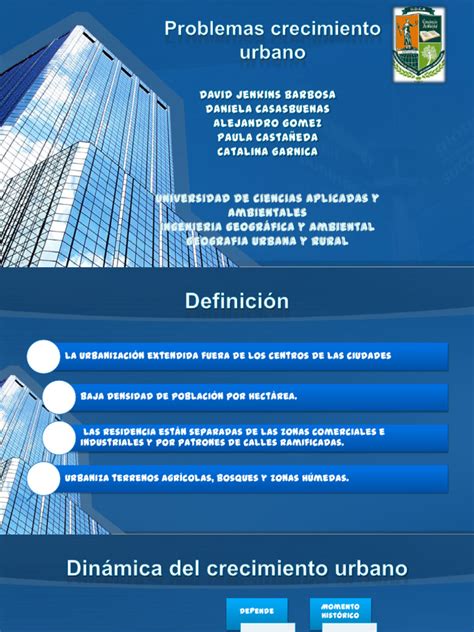 Problemas Del Crecimiento Urbano Pdf