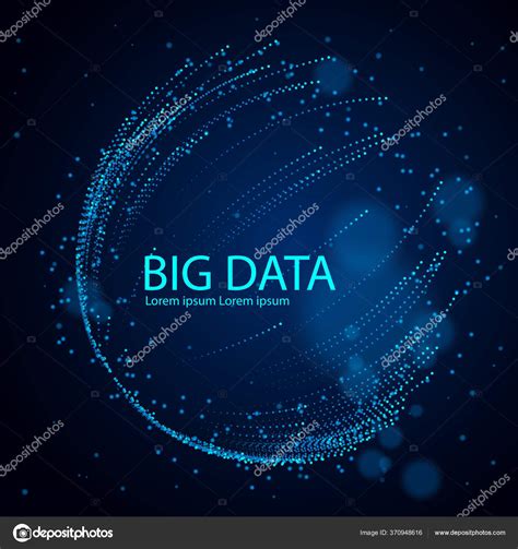 Big Data Information Sorting Visualization Social Network Financial Analysis Stock Vector By