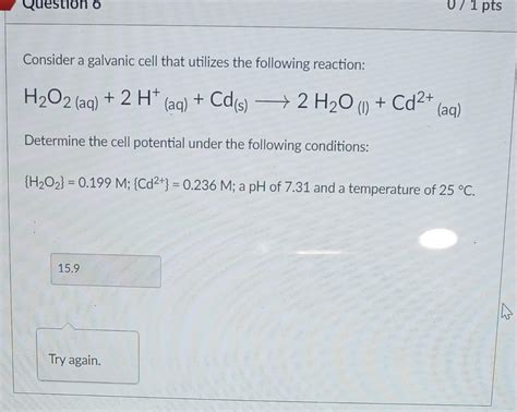 Solved Calculate The Standard Cell Potential Eºcell For