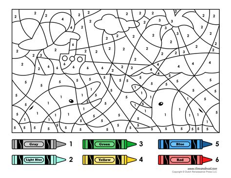 Color By Numbers 2 Tims Printables