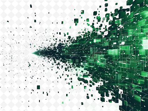 premium psd png hacker intrusion glitch with binary code abstract