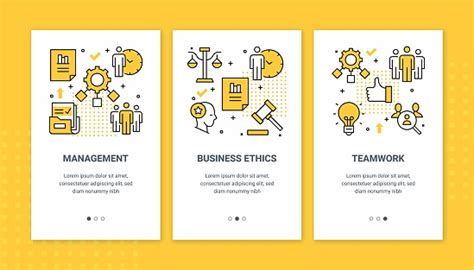 팀워크 관련 모바일 애플리케이션을 위한 플랫 아이콘 디자인 Ux Ui 디자인 벡터 일러스트레이션 인포그래픽에 대한 스톡 벡터