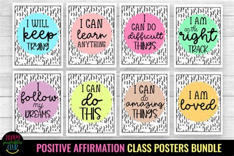 Growth Mindset Poster I Classroom Positive Affirmation Poste