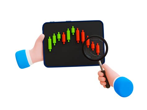 3d Minimal Trading Charts Stock Market Falling Down Stock Market