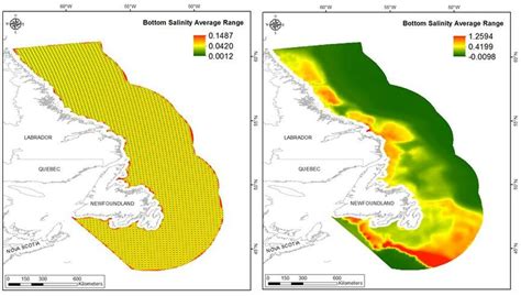 Left Panel Prediction Standard Error Surface Of Bottom Salinity