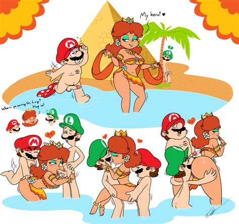 Rule 34 2boys Ass Breasts Female Kissing Luigi Male Mario Mario
