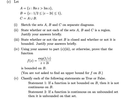 C LetA Z Rez Imz B Z 12 Z 2i 1 C AB I Chegg Com