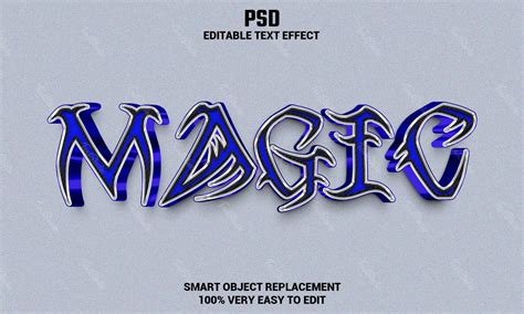 Magic Text Effect Photoshop Premium Psd File