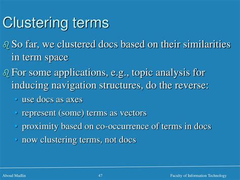 Ppt Text Based Information Retrieval Document Clustering