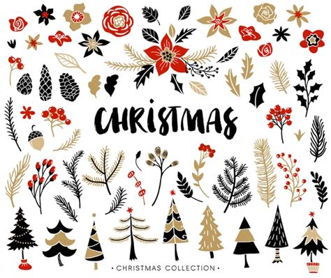 Hojas Navidad Vector Images Depositphotos