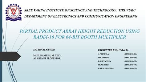partial product array height reduction using radix 16 for 64 bit booth