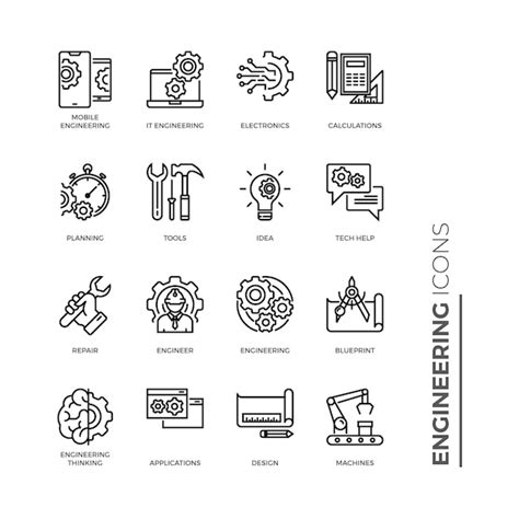 Premium Vector Simple Set Of Engineering Icon Related Vector Line Icons