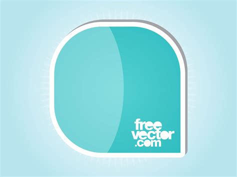sticker design with rounded corners vector art and graphics