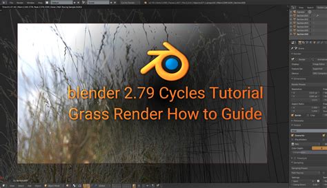 Rendering Grass How To Render Guide Blender Robert Straub