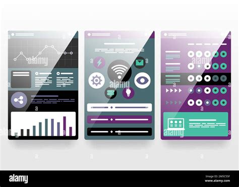 Interface UI Design For App Development Vector Stock Vector Image Art Alamy