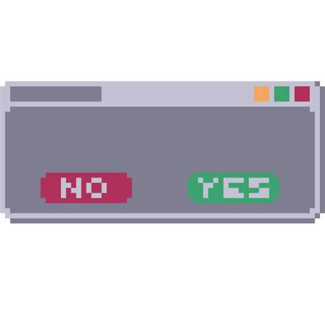Question Window Dialog Pixel Art 48106035 PNG