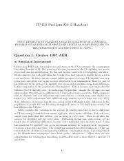 Problem Set Handout Pdf PP Problem Set Handout NOTE THIS HANDOUT PROVIDES A SOLUTION