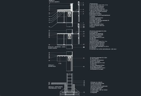 Section Construction Detail Reinforced Concrete Building 169 02 Kb Bibliocad