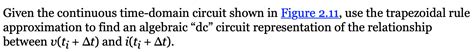 solved given the continuous time domain circuit shown in