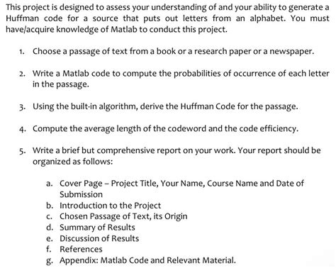 Solved Please Use Matlab To Formulate The Code Here Is My