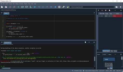 Session State Initialization Error Using Streamlit Streamlit