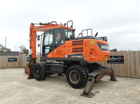 Digger Bidder 2017 Doosan Dx140w 5 Wheeled Excavator