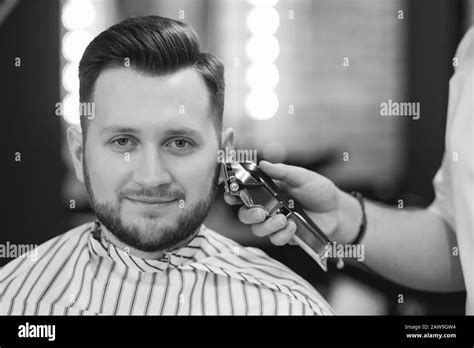 Hand Touching Mirror Closeup Black And White Stock Photos Images Alamy
