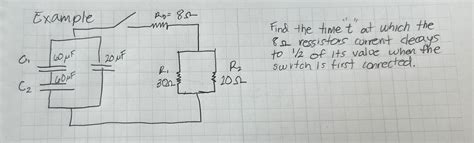 Solved Find The Time T ﻿at Which The 8Ω ﻿ressistors