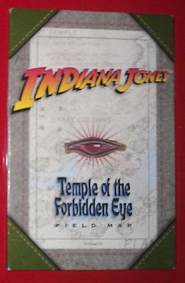 Disneyland Indiana Jones Temple Of The Forbidden Eye Field Map 1995