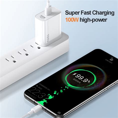 Usb C Type C 데이터 케이블 세트에 Usb가 있는 Totu W123 100w Usb 포트 여행용 충전기 사양eu 플러그흰색