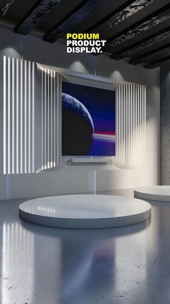스토리 스테이지 포디움 장면 제품 프레젠테이션을 위한 디스플레이 모 제품 쇼케이스를 위한 인테리어 장면 프리미엄 Ai 생성 Psd