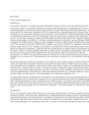 Unit 3 Learning Journal Bus 3302 Docx Bus 3302 Unit 3 Learning Journal Question A Consumer