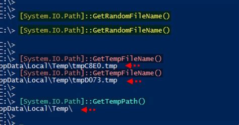 Microsoft Powershell Generate Random Anything Filename Temppath Guid