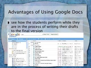 Using Google Docs In Adult Basic Writing Class PPT