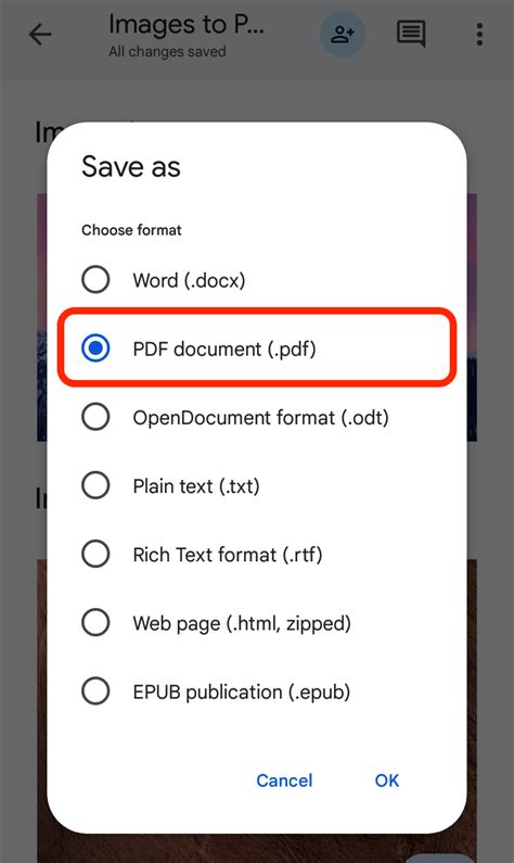 How To Turn A Picture Into A PDF On Android Phone
