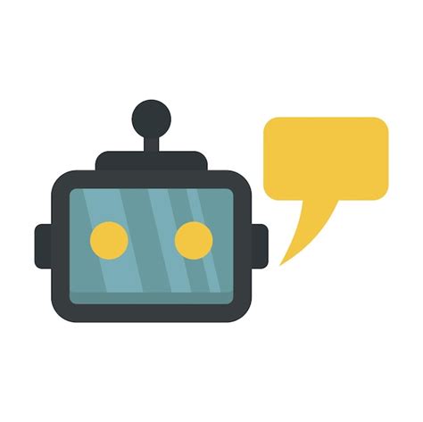 Premium Vector Chatbot Service Icon Flat Illustration Of Chatbot Service Vector Icon For Web