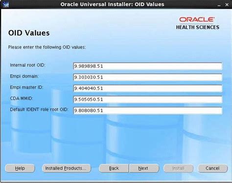 Installing Oracle Healthcare Data Repository