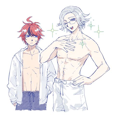 Aotsuki Eito And Sumino Takumi The Hundred Line Last Defense Academy Drawn By Berrydewww