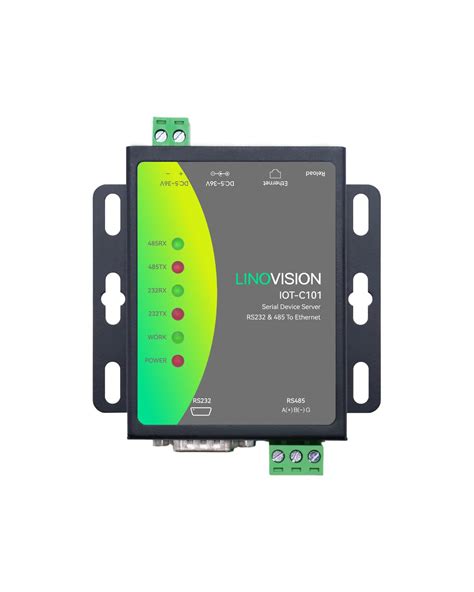 Getuscart Linovision Dual Ports Serial Server Rs485 And Rs232 To Ethernet Convertor Modbus