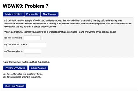 solved wbwk9 problem 7 previous problem problem list next