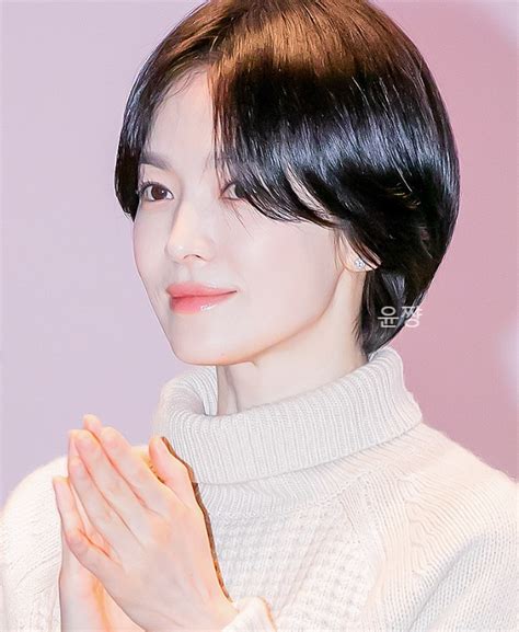 40대 여성 헤어스타일 여자 연예인 송혜교 단발 펌 이미지 네이버 블로그