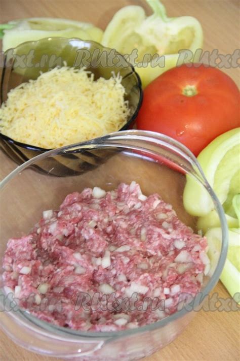 Перцы запеченные в духовке с фаршем 9 фото в рецепте